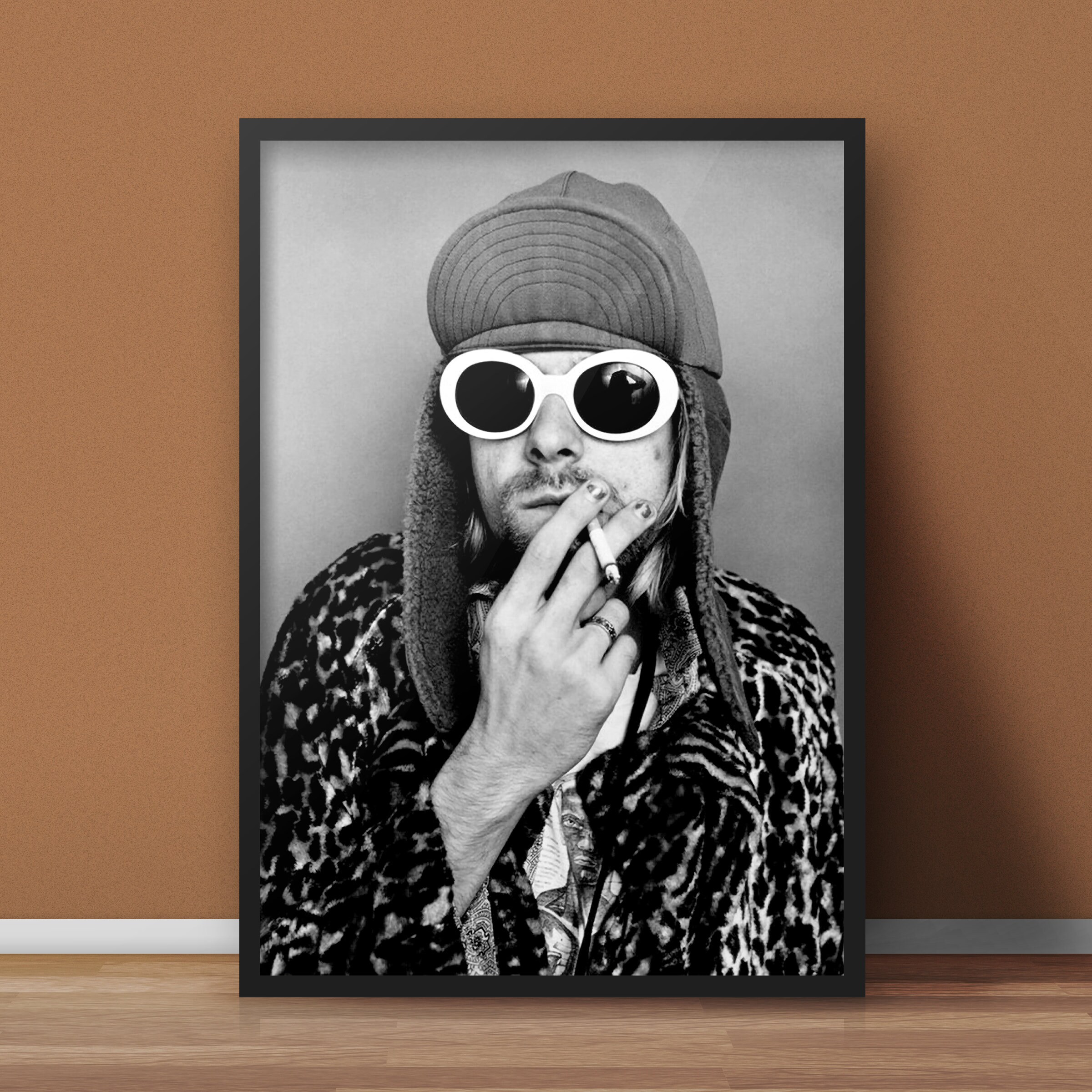 Kurt Cobain Print Kurt Cobain Poster Kurt Cobain Smoking - Etsy