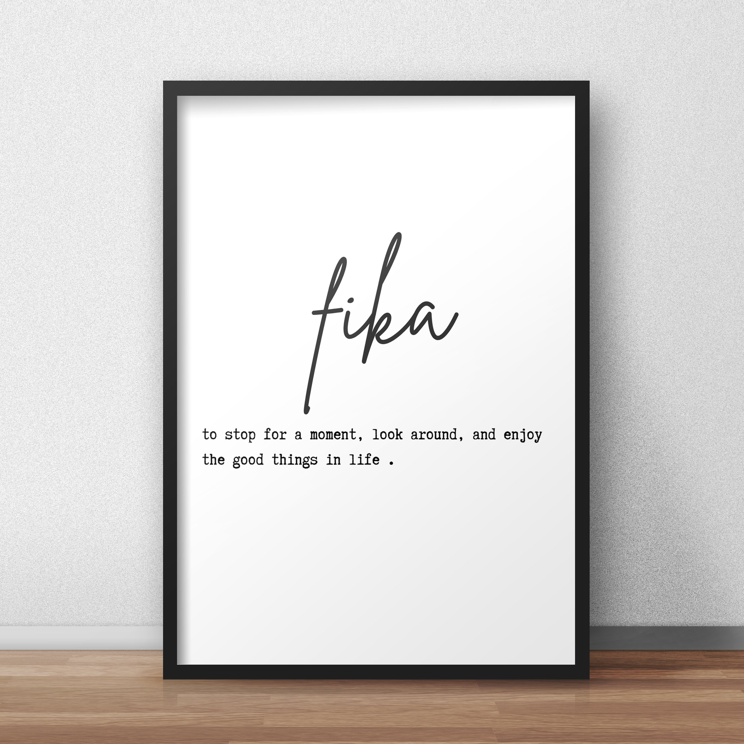 Fika definition poster fika definition prints Dictionary | Etsy