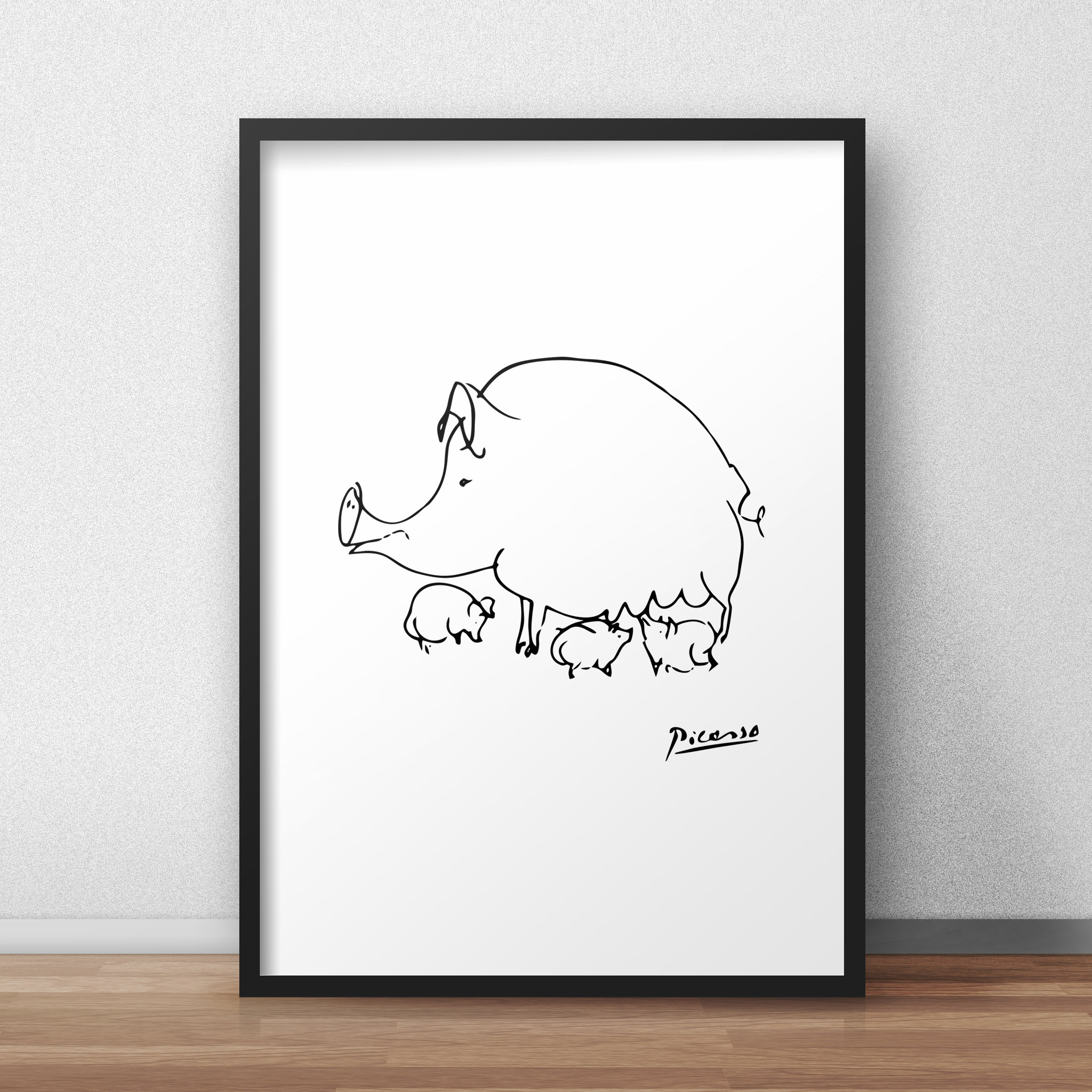 Picasso Pig Art Picasso Animal Print Picasso Poster Picasso - Etsy