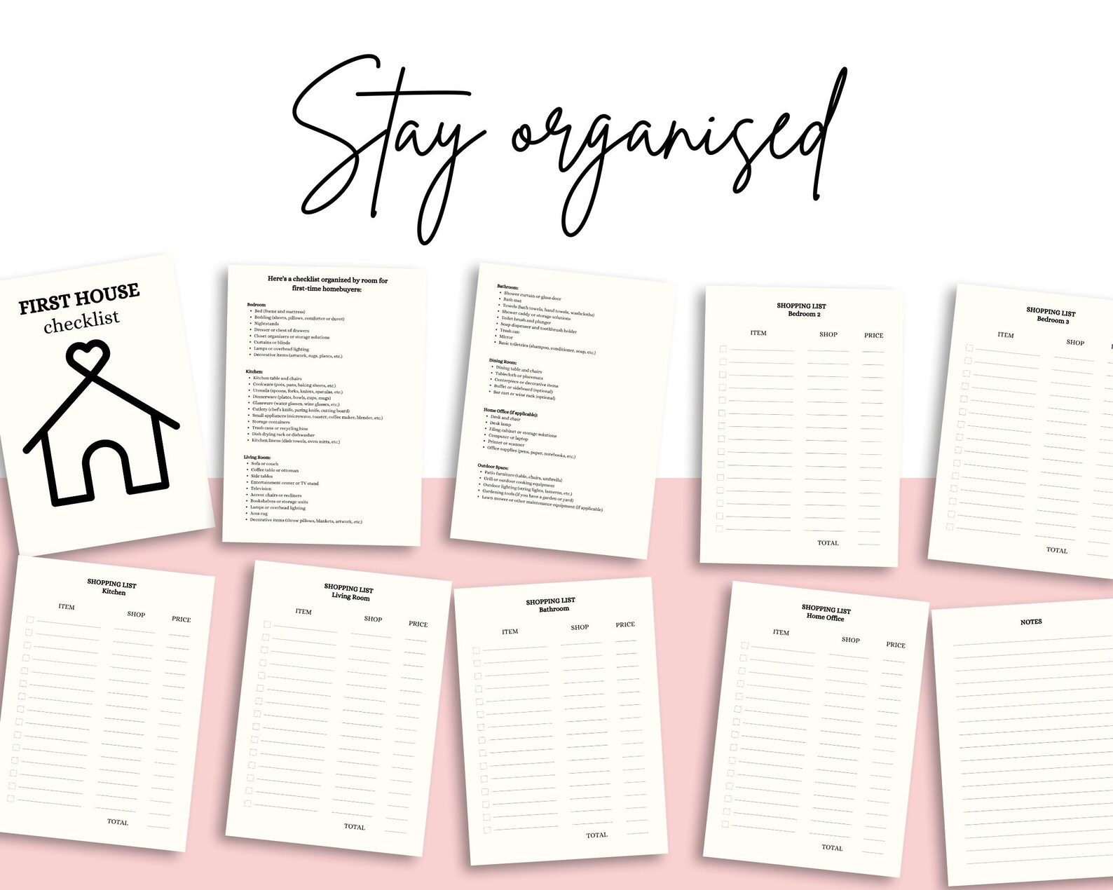 First House Checklist Printable, First House Apartment Checklist ...
