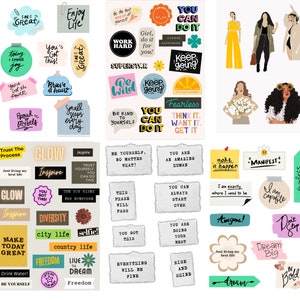 2024 Vision Board Kit Bundle, Manifesting, Motivational, Affirmations ...