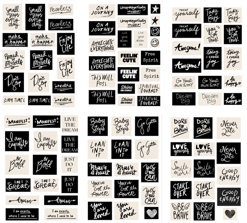 2024 Vision Board Kit Bundle, Manifesting, Motivational, Affirmations ...