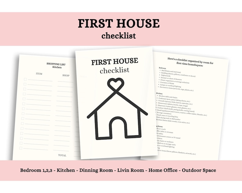 First House Checklist Printable, First House Apartment Checklist ...