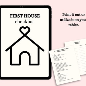 First House Checklist Printable, First House Apartment Checklist ...