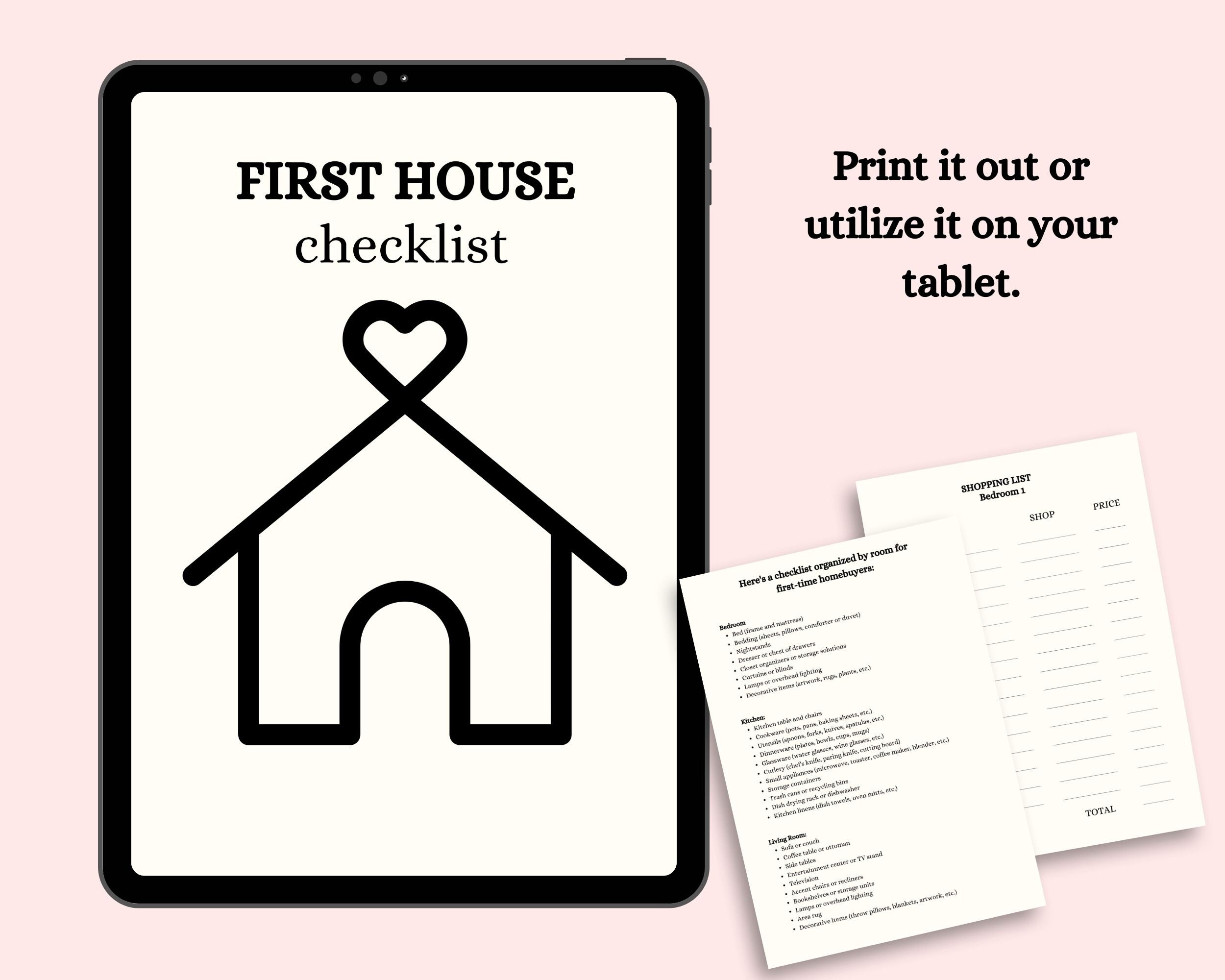 First House Checklist Printable First House Apartment Checklist first-house-checklist-printable-first-house-apartment-checklist