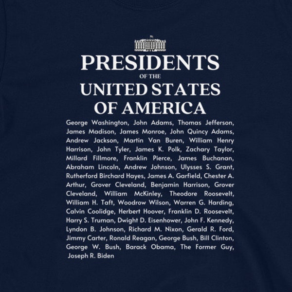 Us Presidents Shirt - Etsy