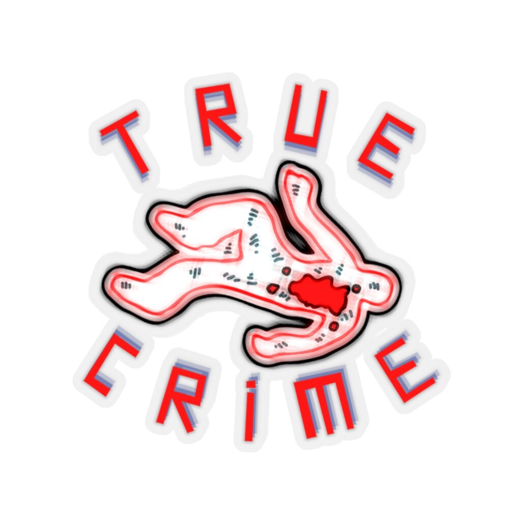 True Crime Body Outline Kiss-cut Stickers - Etsy