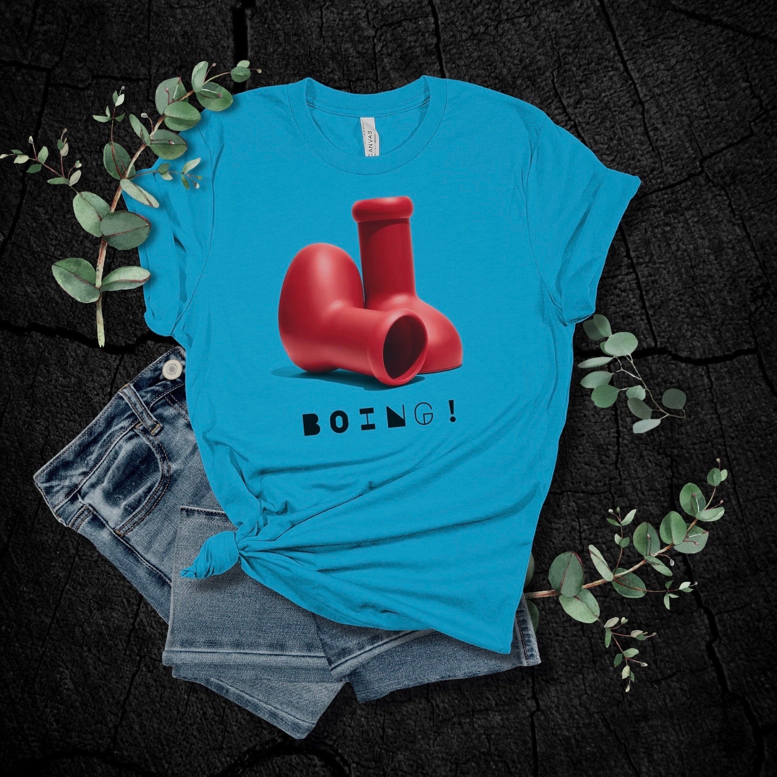 Big Red Boots Boing Shirt, Cartoon Boots Tshirt, Astro Boy Shirt ...