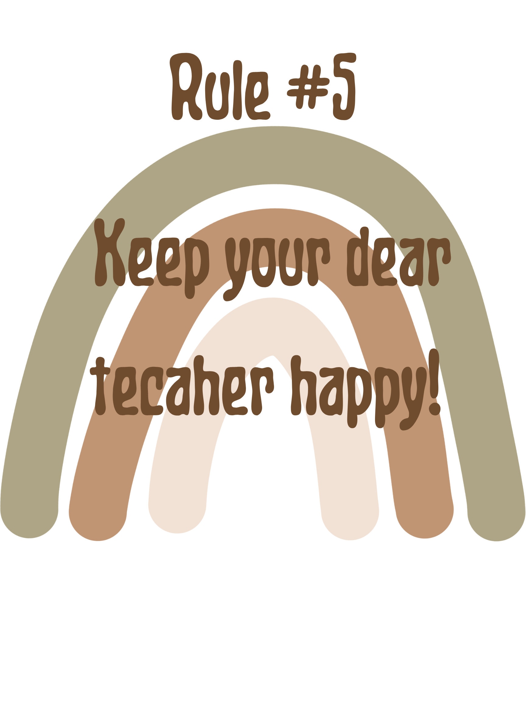 Whole Brain Teaching Boho Rainbow Class Rules - Etsy