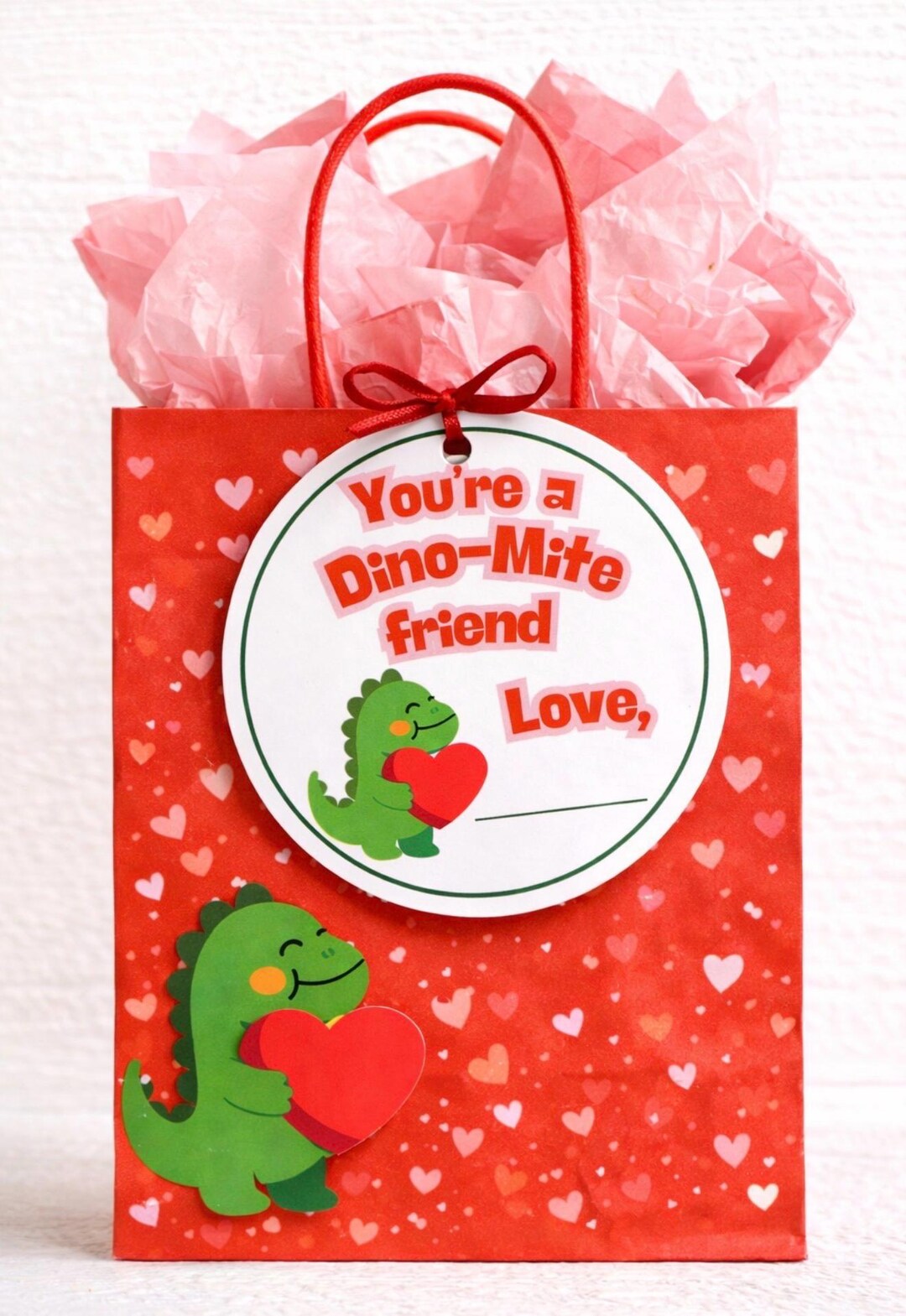 You’re a Dino-mite Friend Valentine’s Day Cards - Etsy