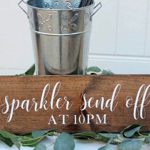 Sparkler Send off Sign Wedding Sparkler Sign Editable Template - Etsy