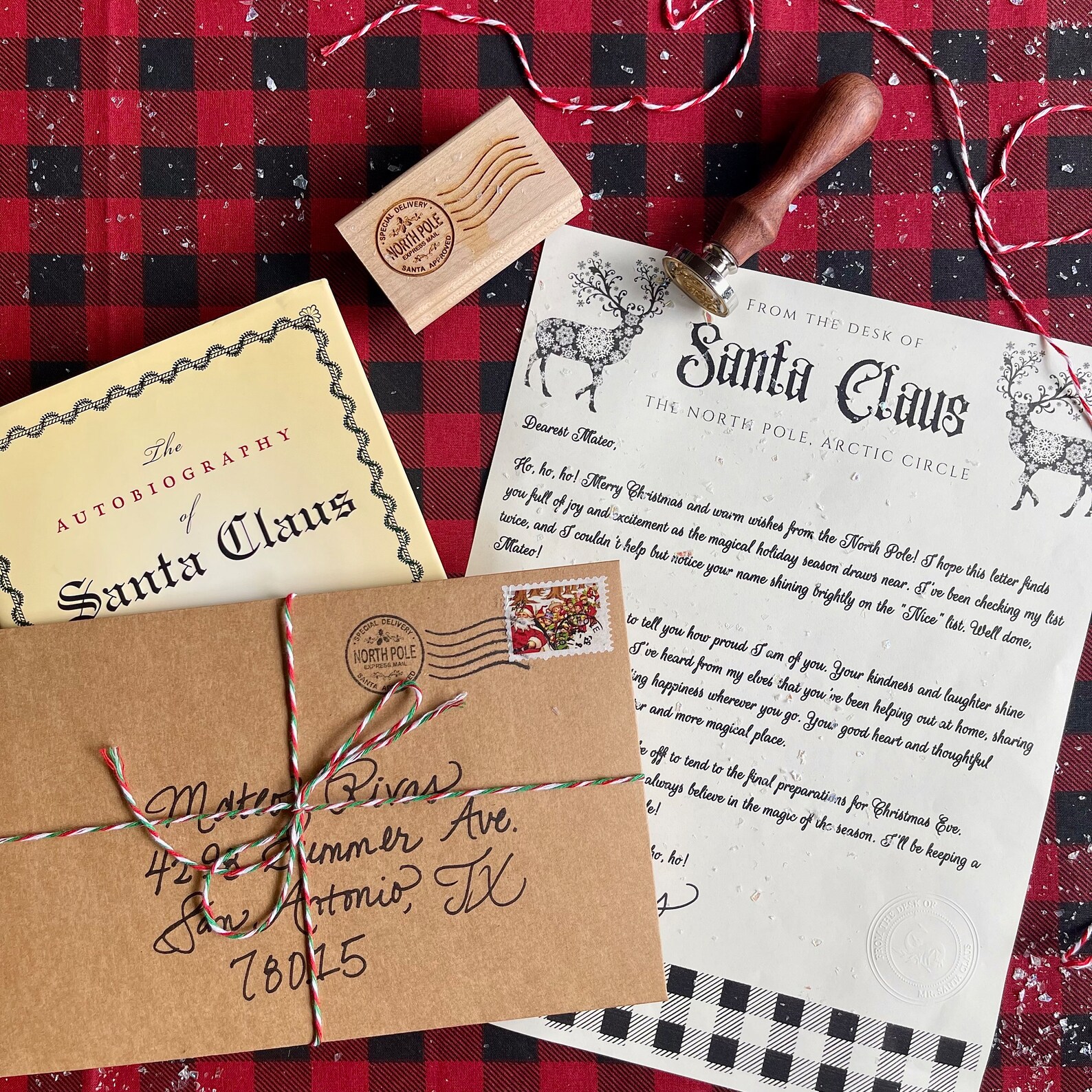 Letter From Santa, Santa Letter, Custom Letter From Santa, Santa ...