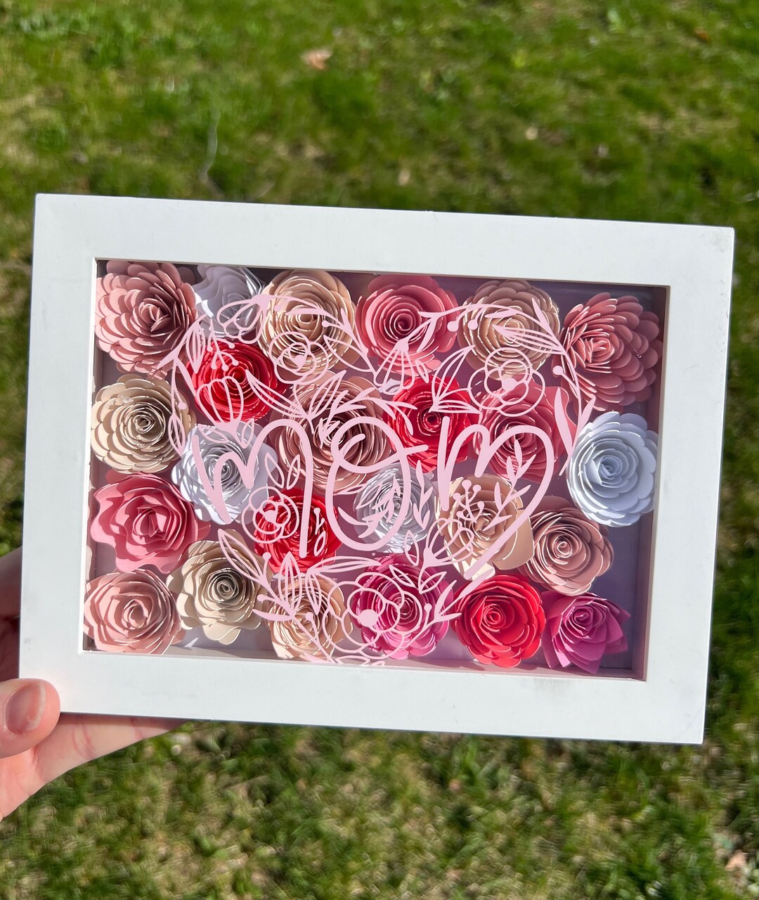 Mama Shadow Box, Floral Shadow Box, Mom Shadow Box, Mother’s Day Gift ...