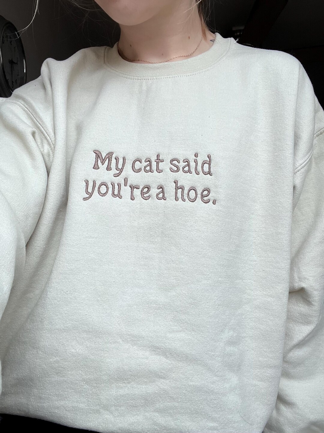 My Cat Said You’re a Hoe, My Dog Said You’re a Hoe, Funny Cat Sweater ...