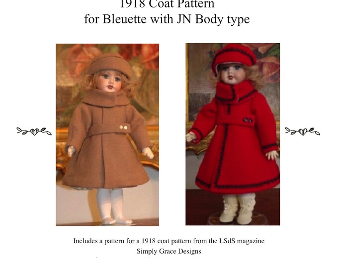 Bleuette - Coat and Hat Pattern - Etsy