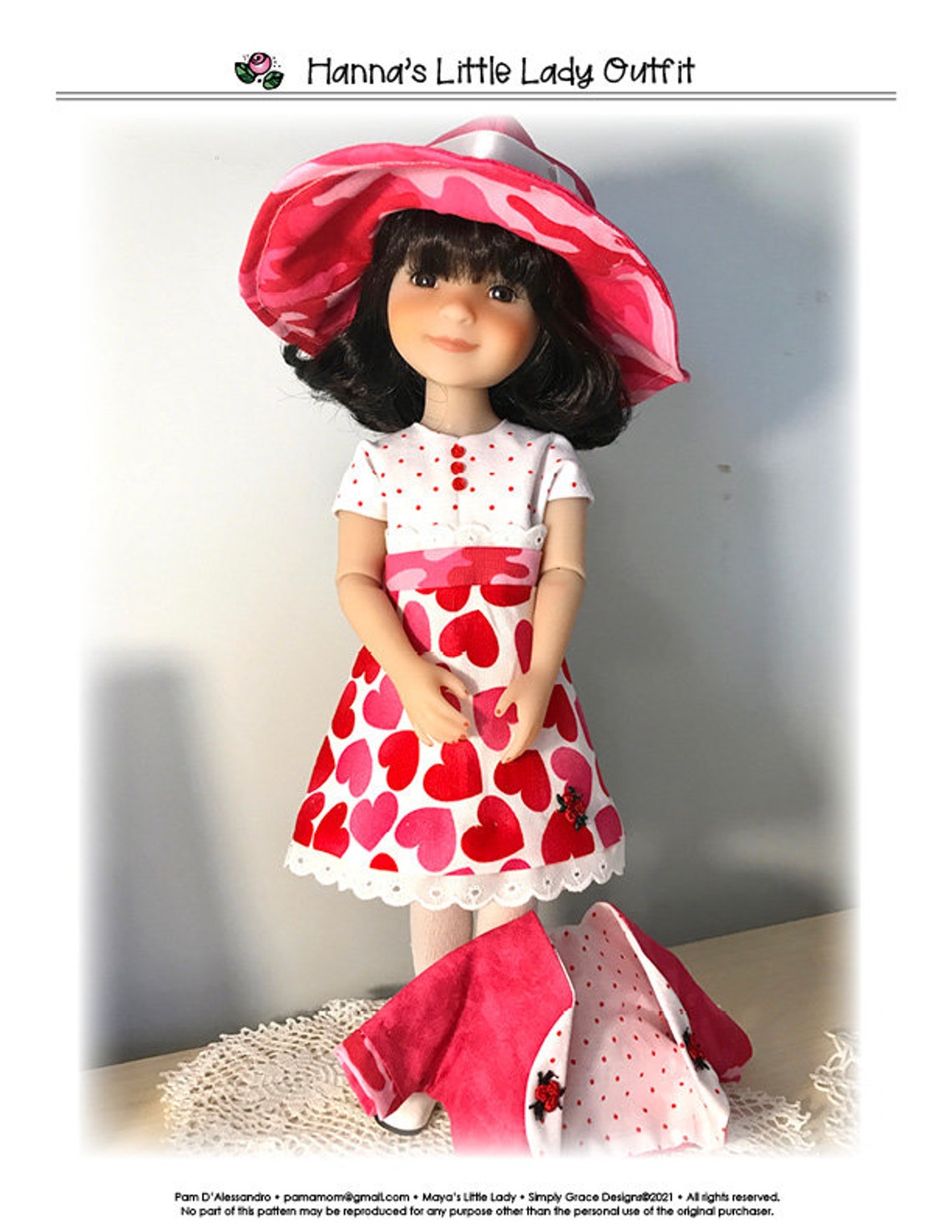 Ruby Red Fashion Friends Hanna's Little Lady Pattern With | Etsy