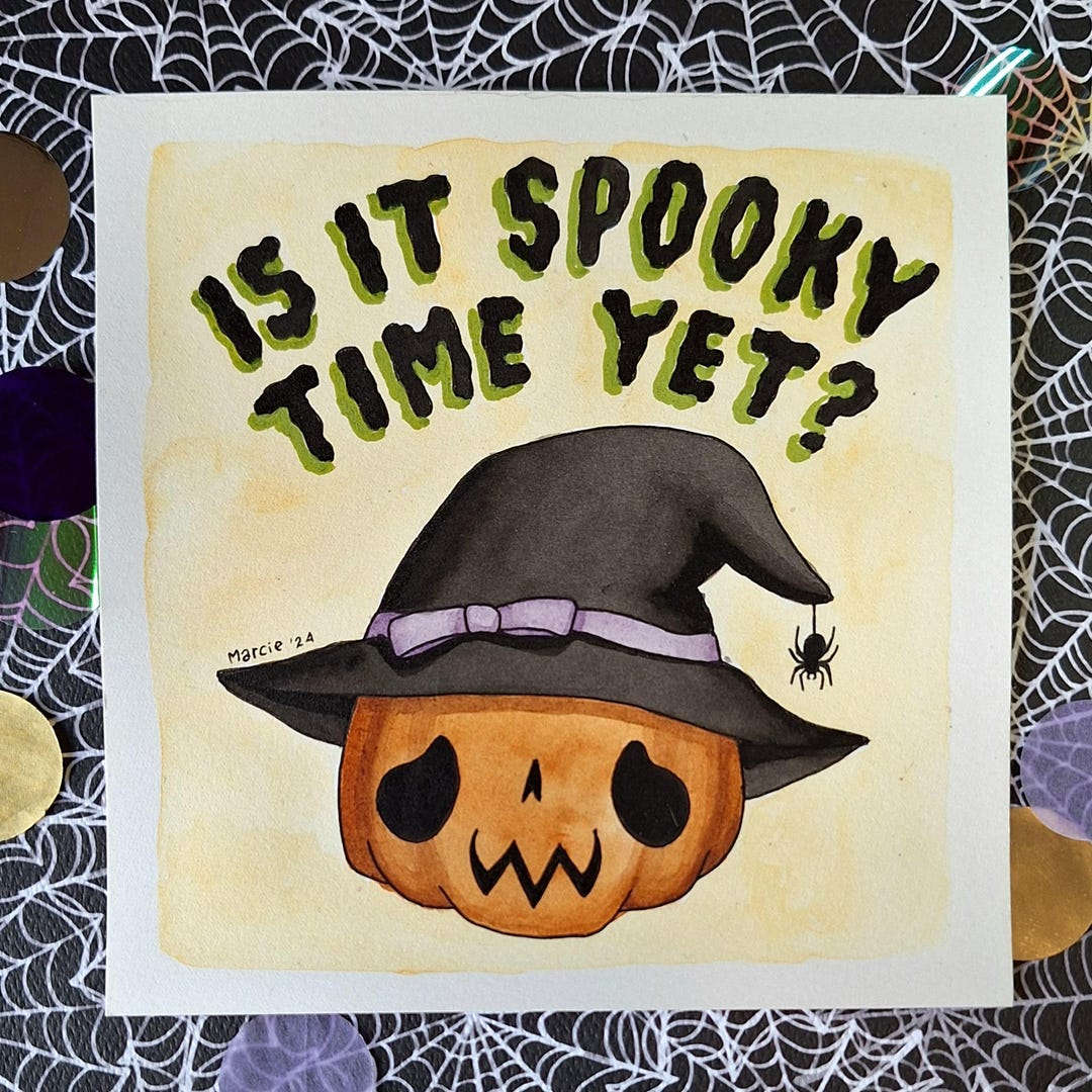 Is It Spooky Time Yet? Art Print - Etsy