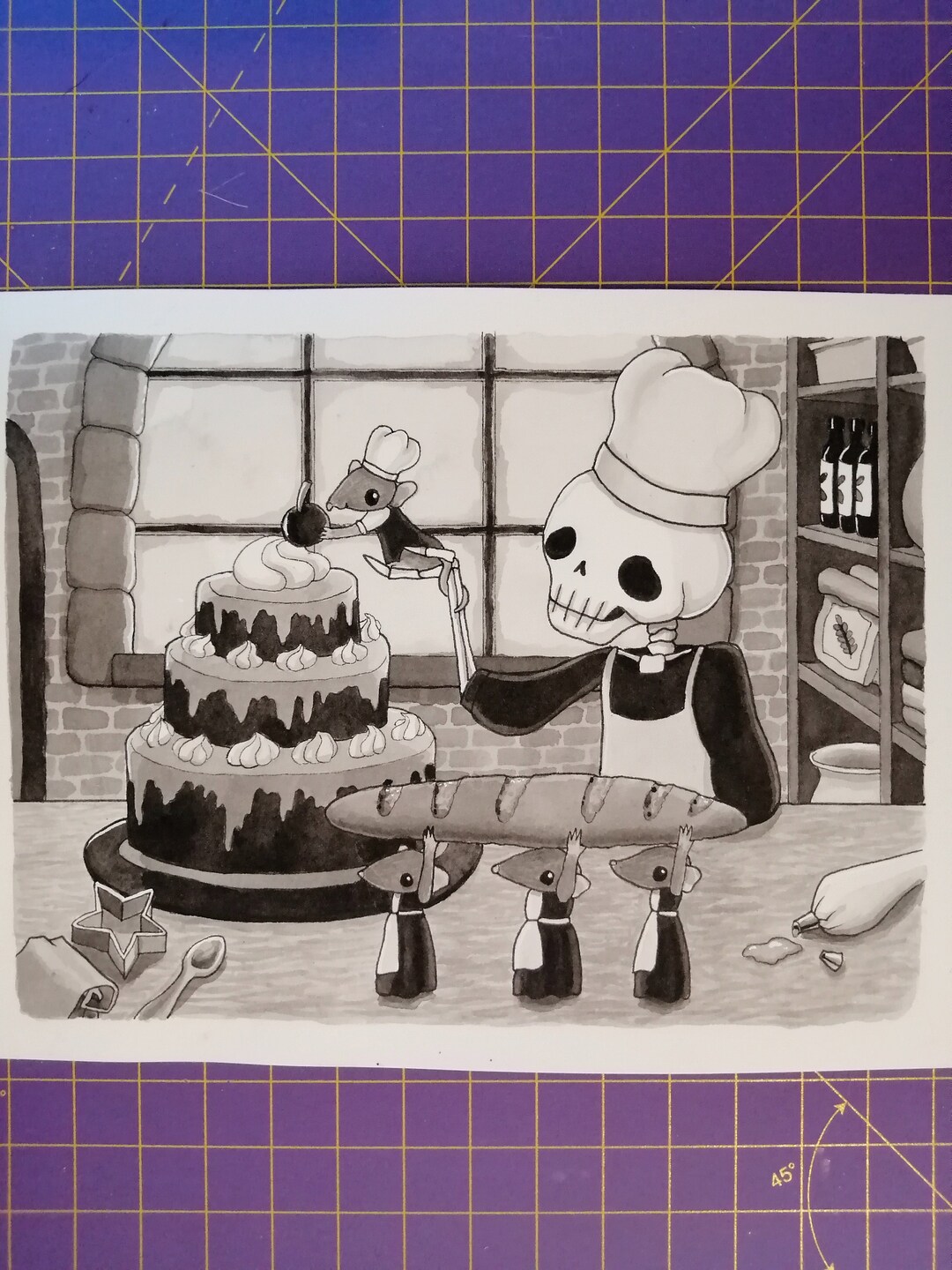 The Spooky Bakery Art Print - Etsy