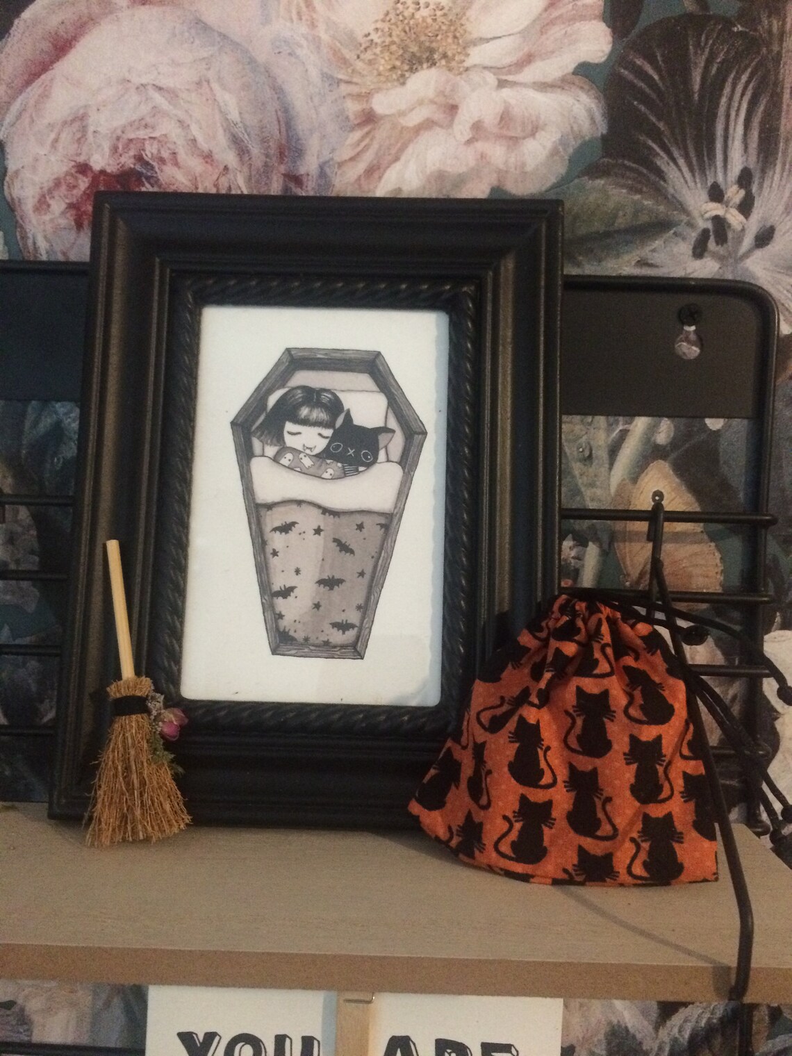Little Sleeping Vampire Art Print - Etsy