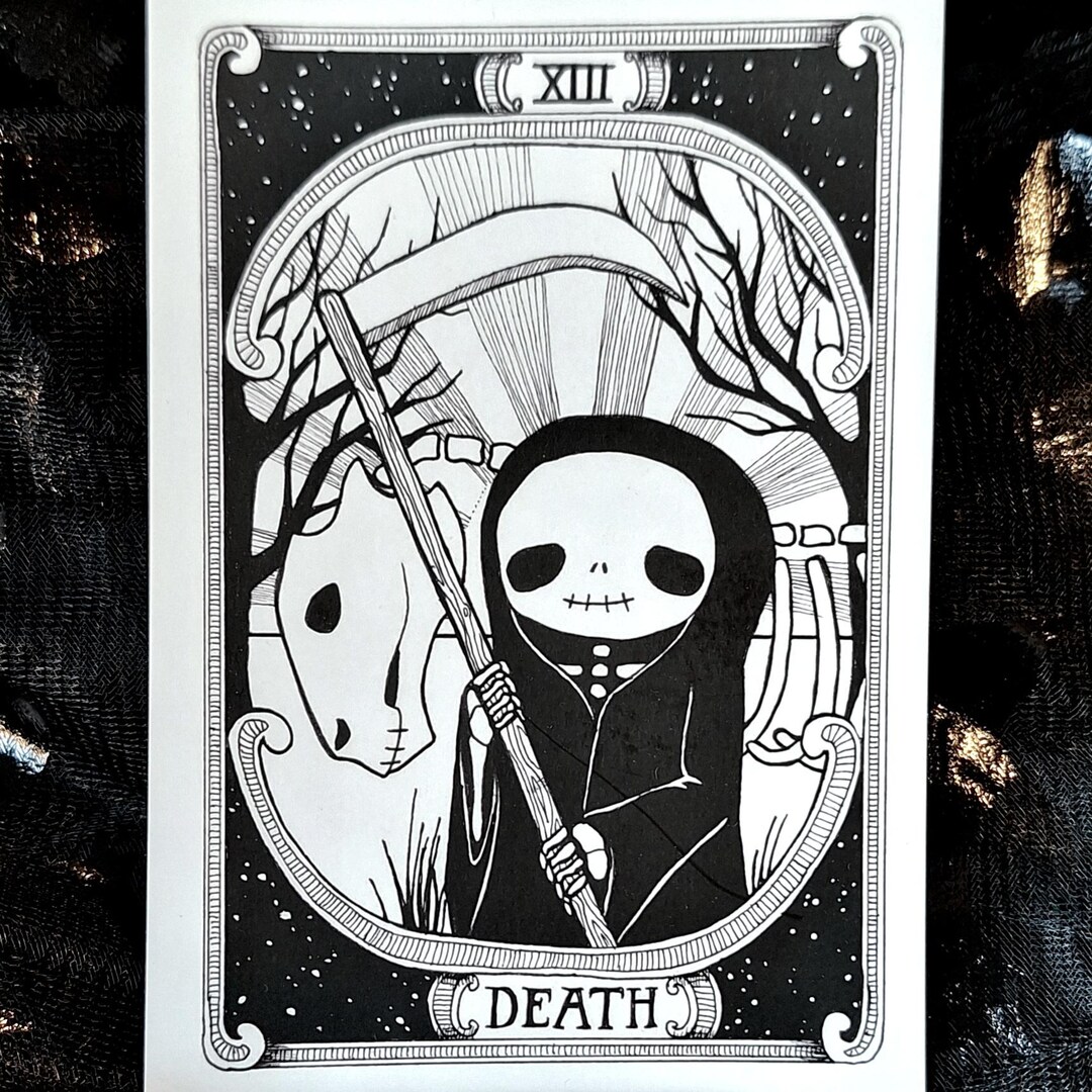 Death Tarot Card Art Print - Etsy