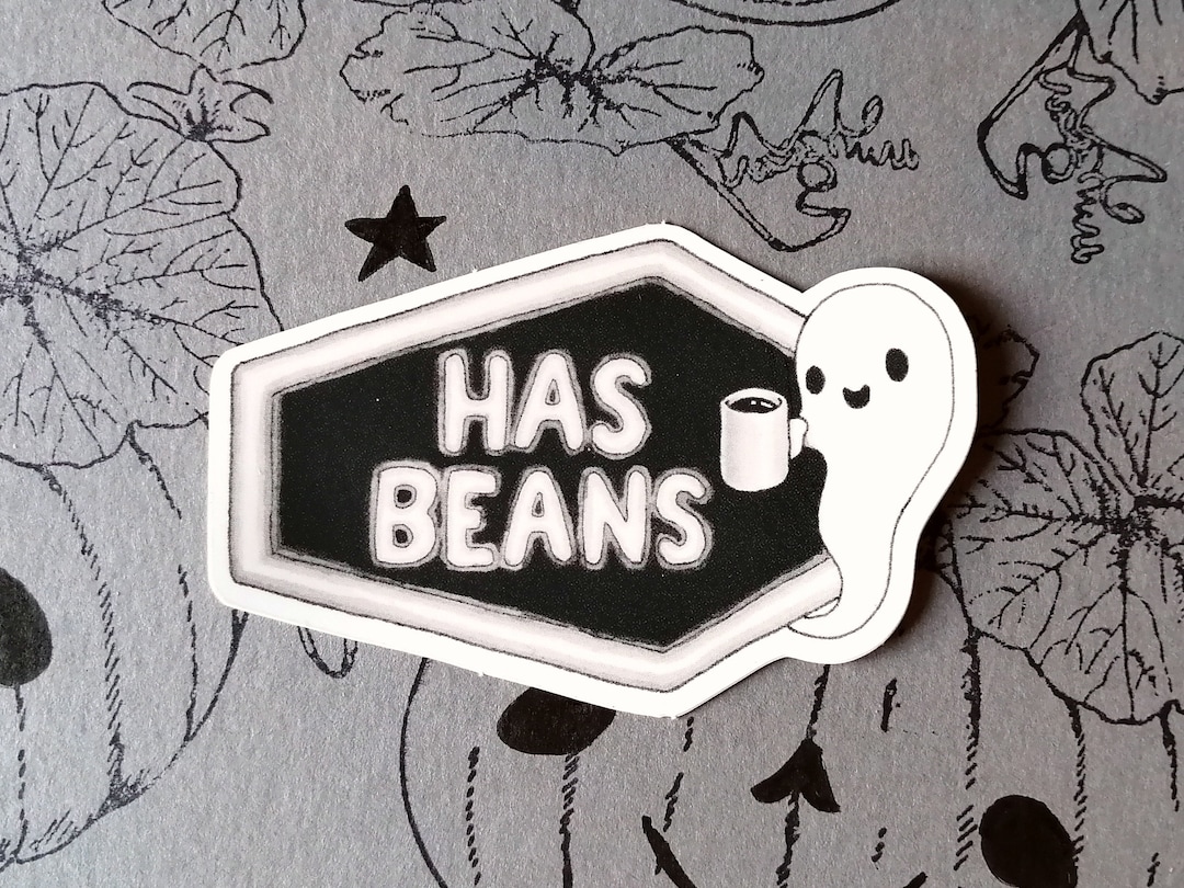 Has Beans Logo Sticker - Etsy