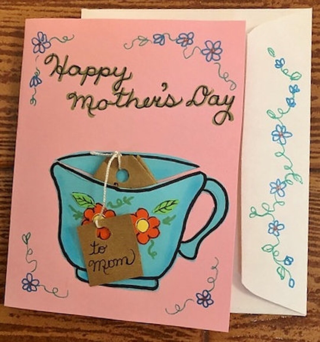 My Cup of Tea Mother's Day Card by Cherie - Etsy