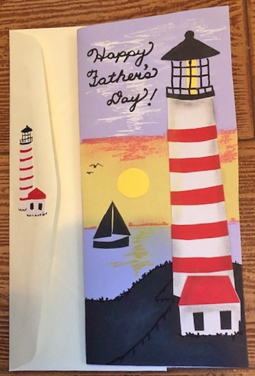 Father's Day Lighthouse Card by Cherie - Etsy