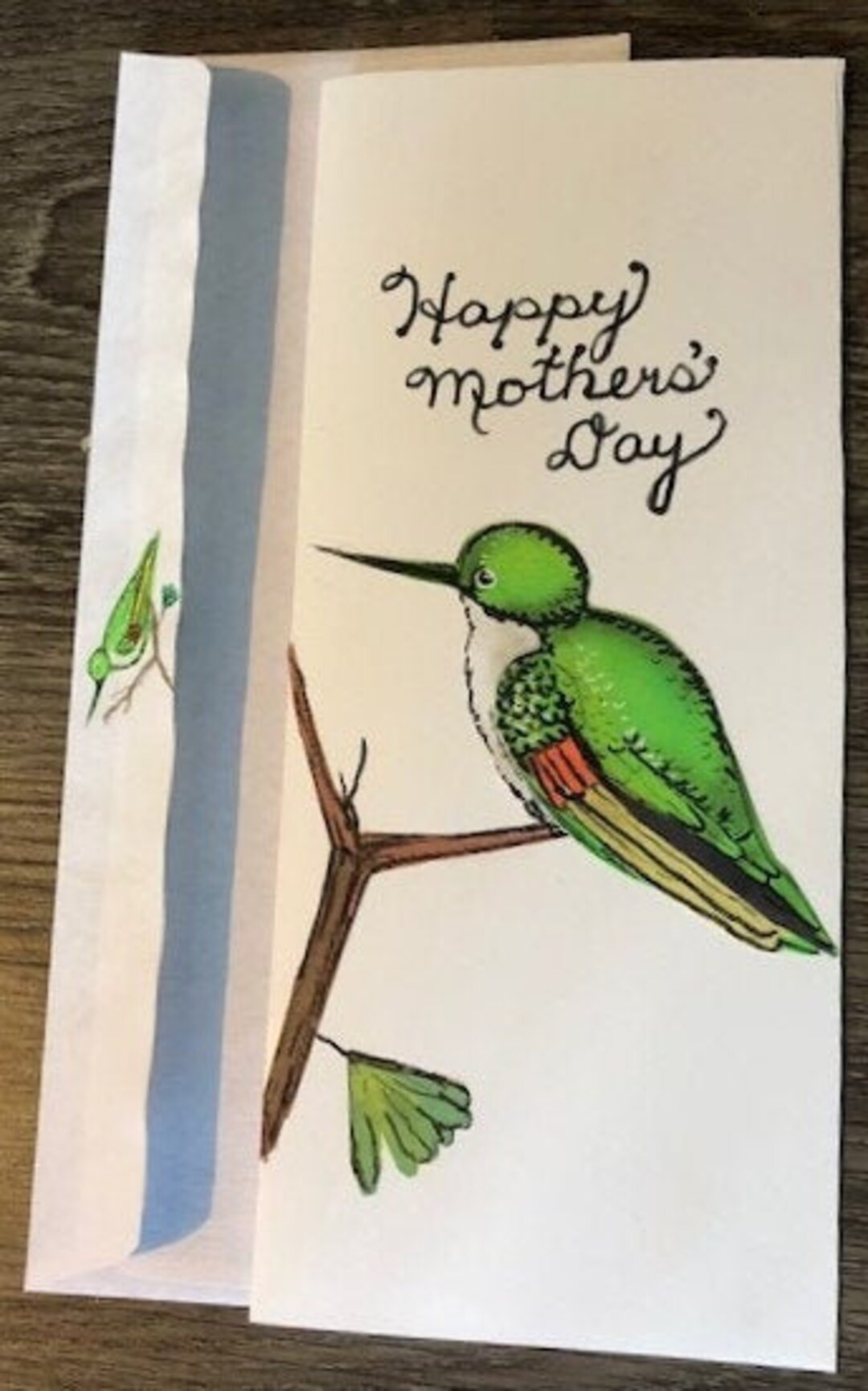 Hummingbird Mother's Day Card by Cherie - Etsy