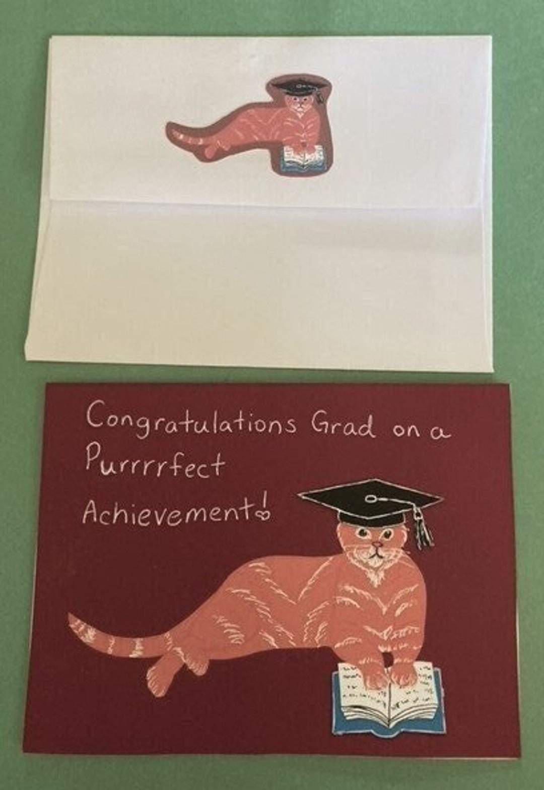 Cat Graduation Card by Aileen - Etsy