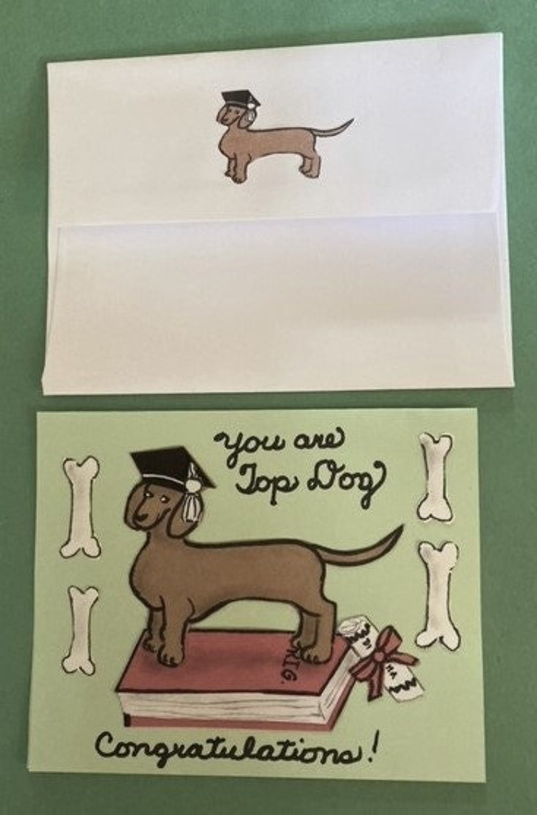Dog Graduation Card by Cherie - Etsy