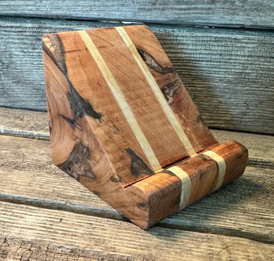 Wooden Phone Stand / Wooden Phone Holder / Wood Phone Stand / Cell ...
