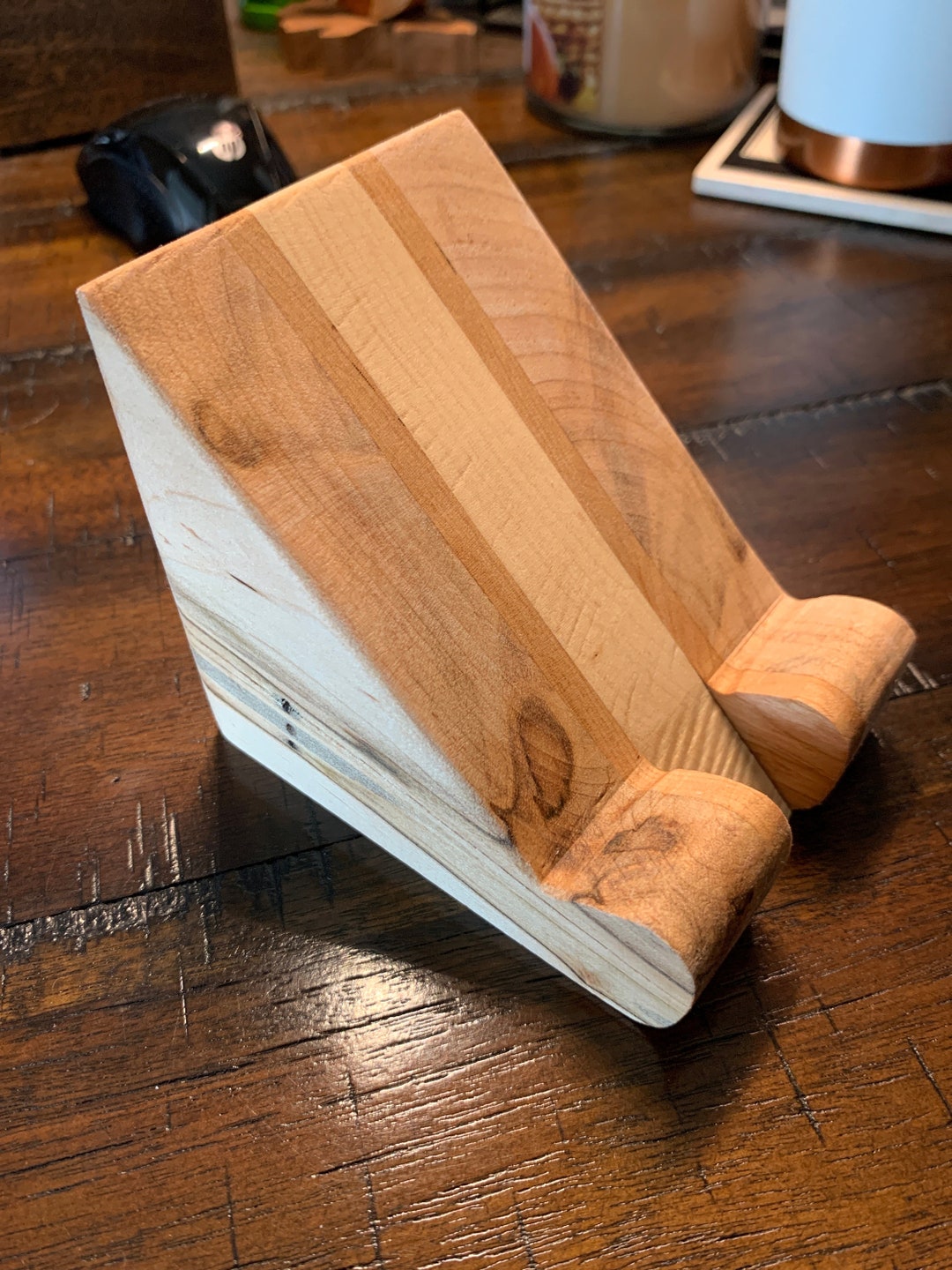 Wooden Phone Stand / Wooden Phone Holder / Wood Phone Stand / Cell ...