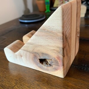 Wooden Phone Stand / Wooden Phone Holder / Wood Phone Stand / Cell ...