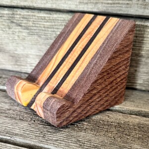 Wooden Phone Stand / Wooden Phone Holder / Wood Phone Stand / Cell ...