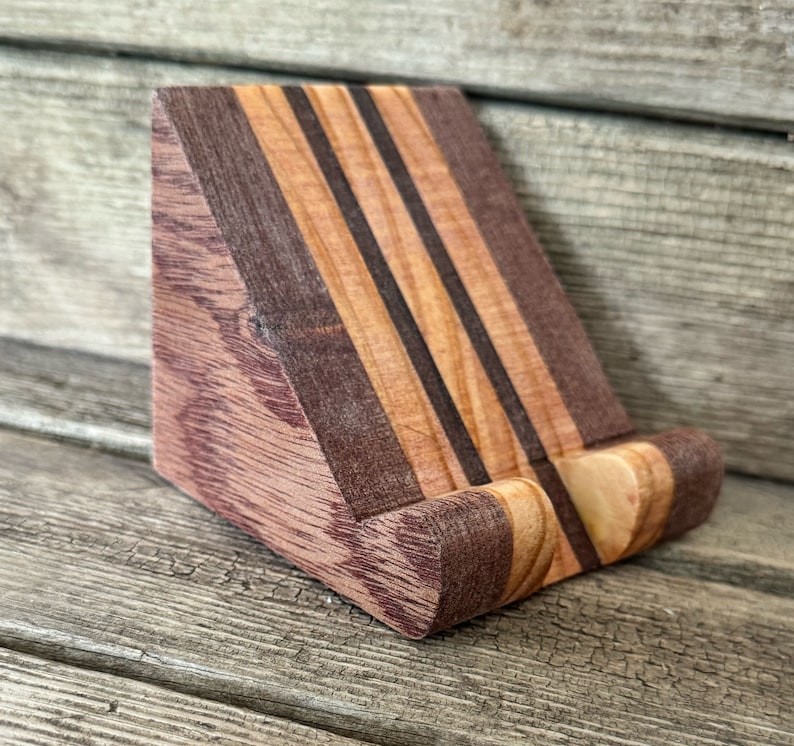 Wooden Phone Stand / Wooden Phone Holder / Wood Phone Stand / Cell ...