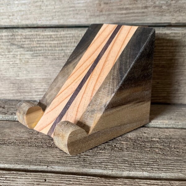 Wooden Phone Holder - Etsy
