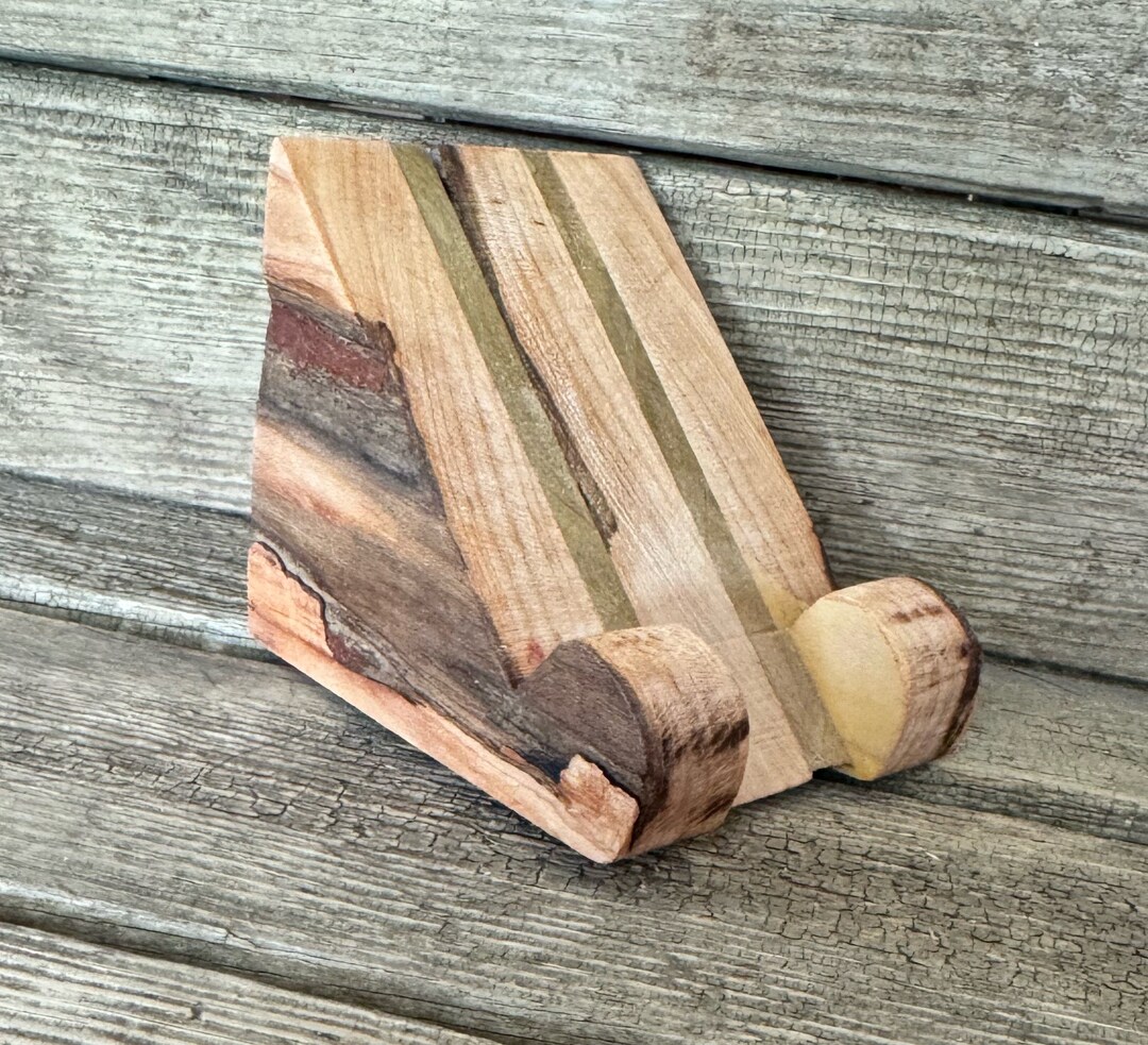 Wooden Phone Stand / Wooden Phone Holder / Wood Phone Stand / Cell ...