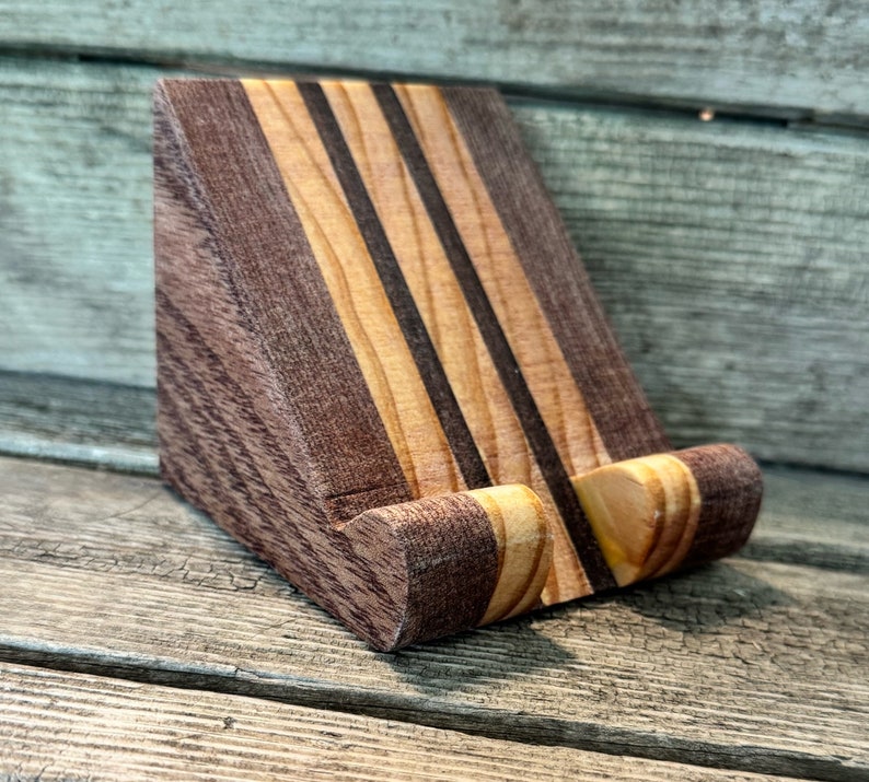 Wooden Phone Stand / Wooden Phone Holder / Wood Phone Stand / Cell ...