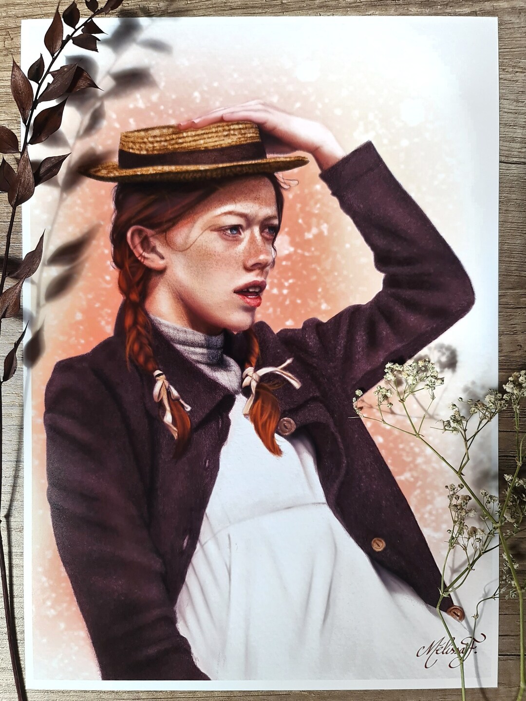 Anne With an E Poster – Anne Shirley Illustration – Art Print – Wall ...