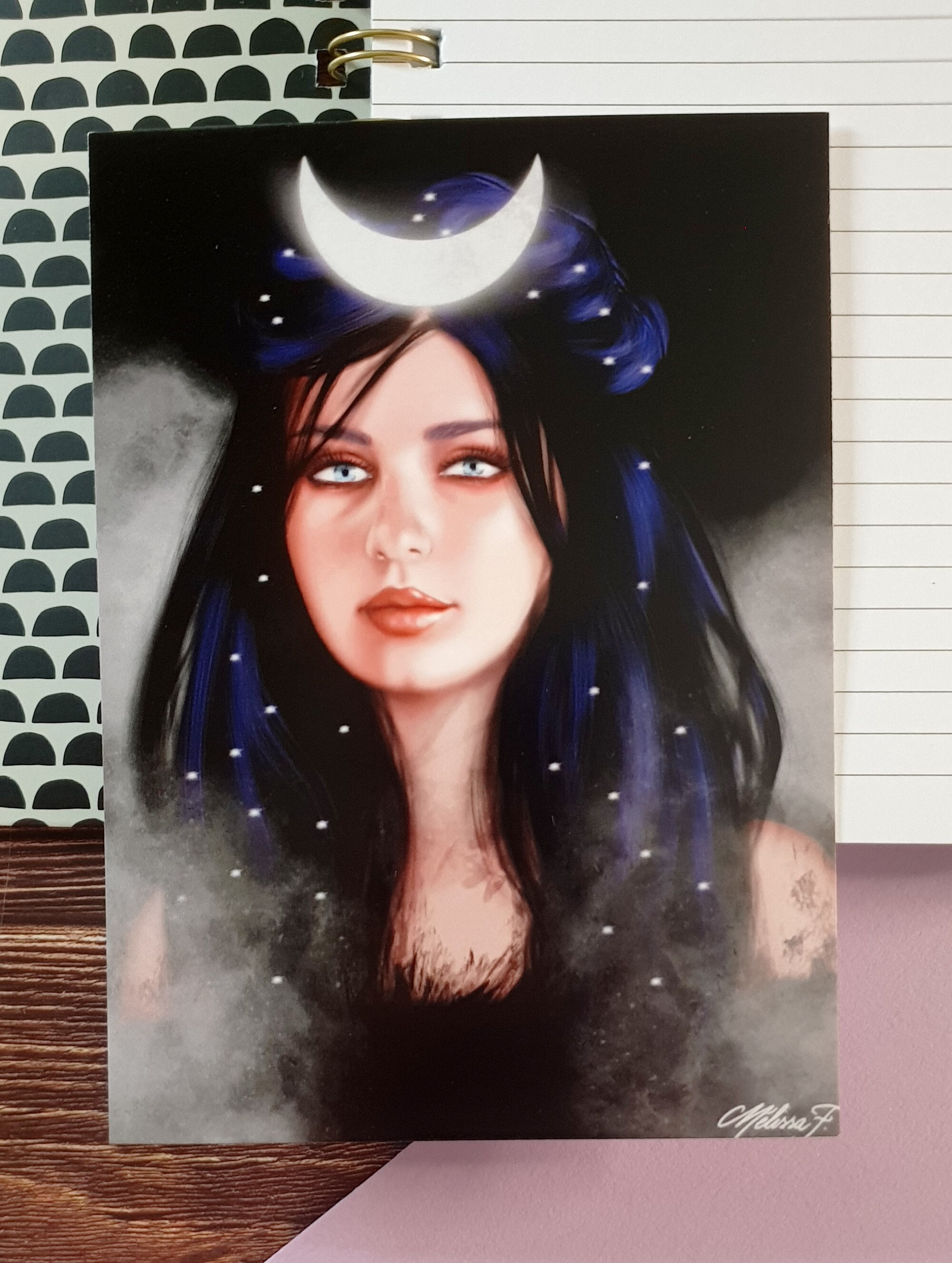 Selene Card Illustrated Map Digital Illustration - Etsy