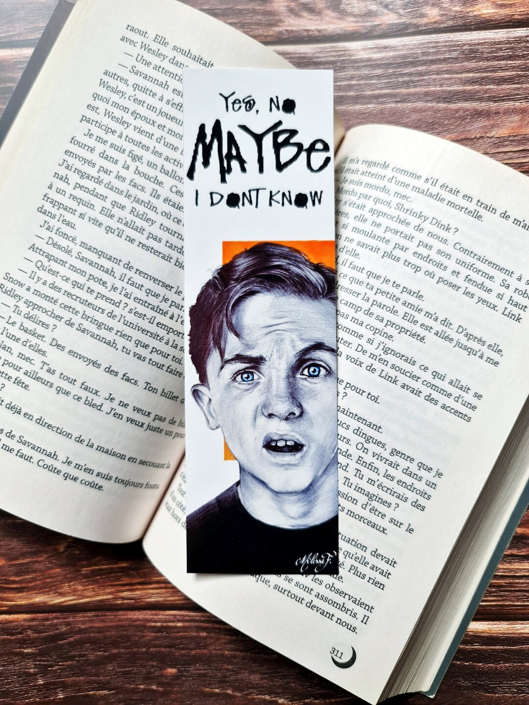 Malcolm Bookmarks Malcolm in the Middle Bookmark Book Accessories ...