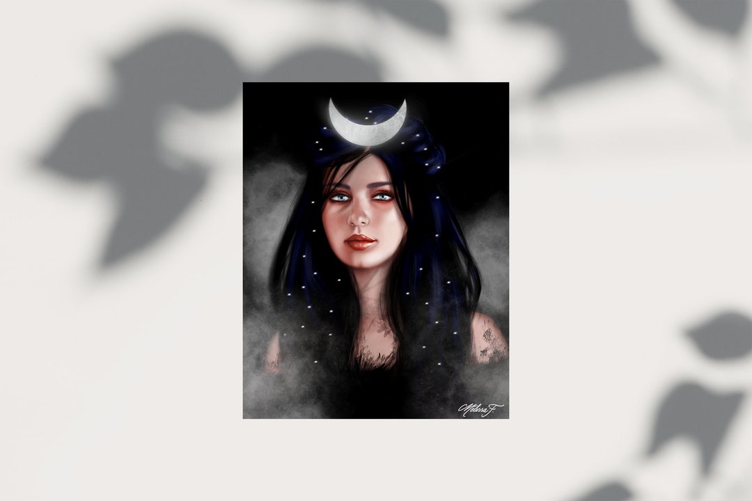 Selene Card Illustrated Map Digital Illustration - Etsy