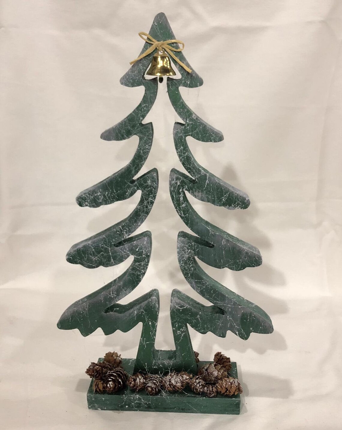 Christmas tree MDF Wooden Christmas tree with a golden | Etsy