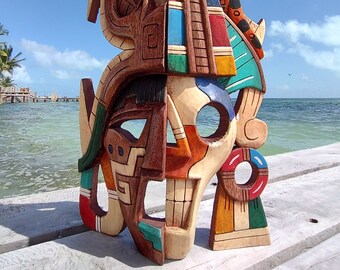 Chichen Itza Mask - Etsy