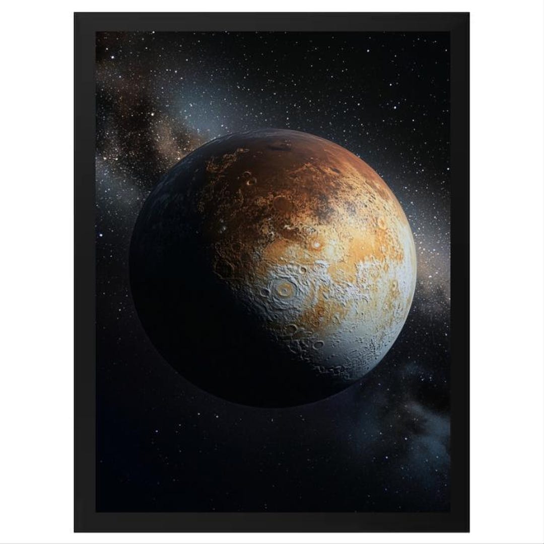 Pluto Poster – Printable Planet Art | Solar System Decor | Astronomy ...