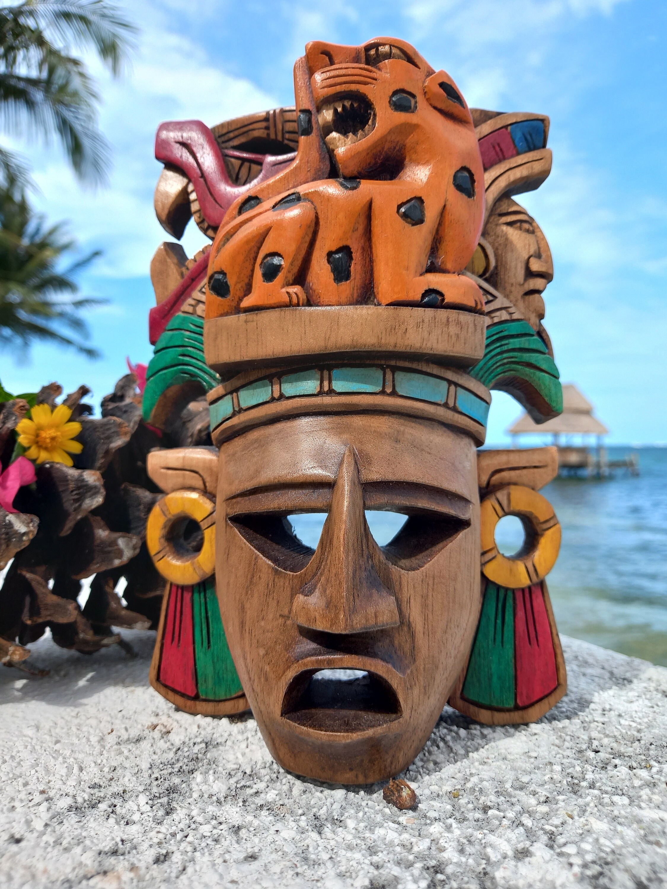 Artesania Mexicana, Aztec Wall Art, Shamanic Mask 8 - Etsy