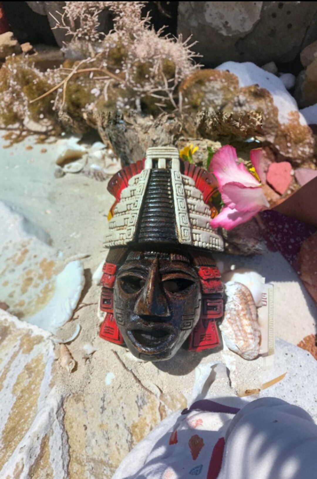 Clay Mask chichen Itza Traditional Mayan Wall Decor 5-inch - Etsy