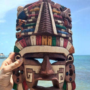 Chichen Itza Carved Mask 12 Mayan Art, Discover the Secrets of Ancient ...