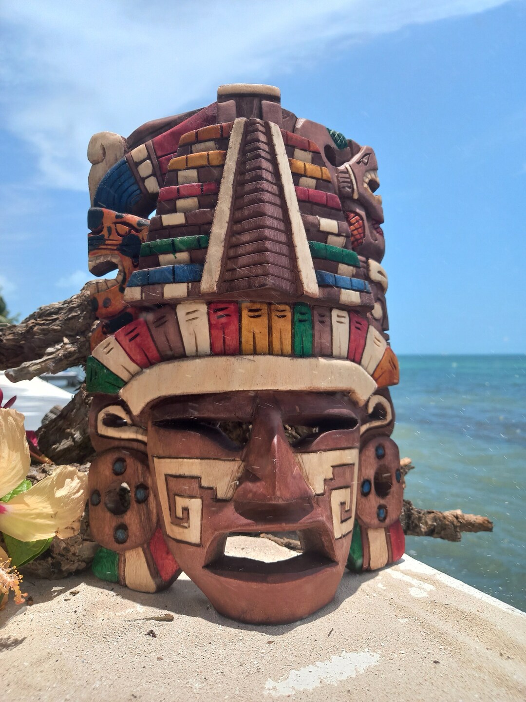 Chichen Itza Carved Mask 12 Mayan Art, Discover the Secrets of Ancient ...