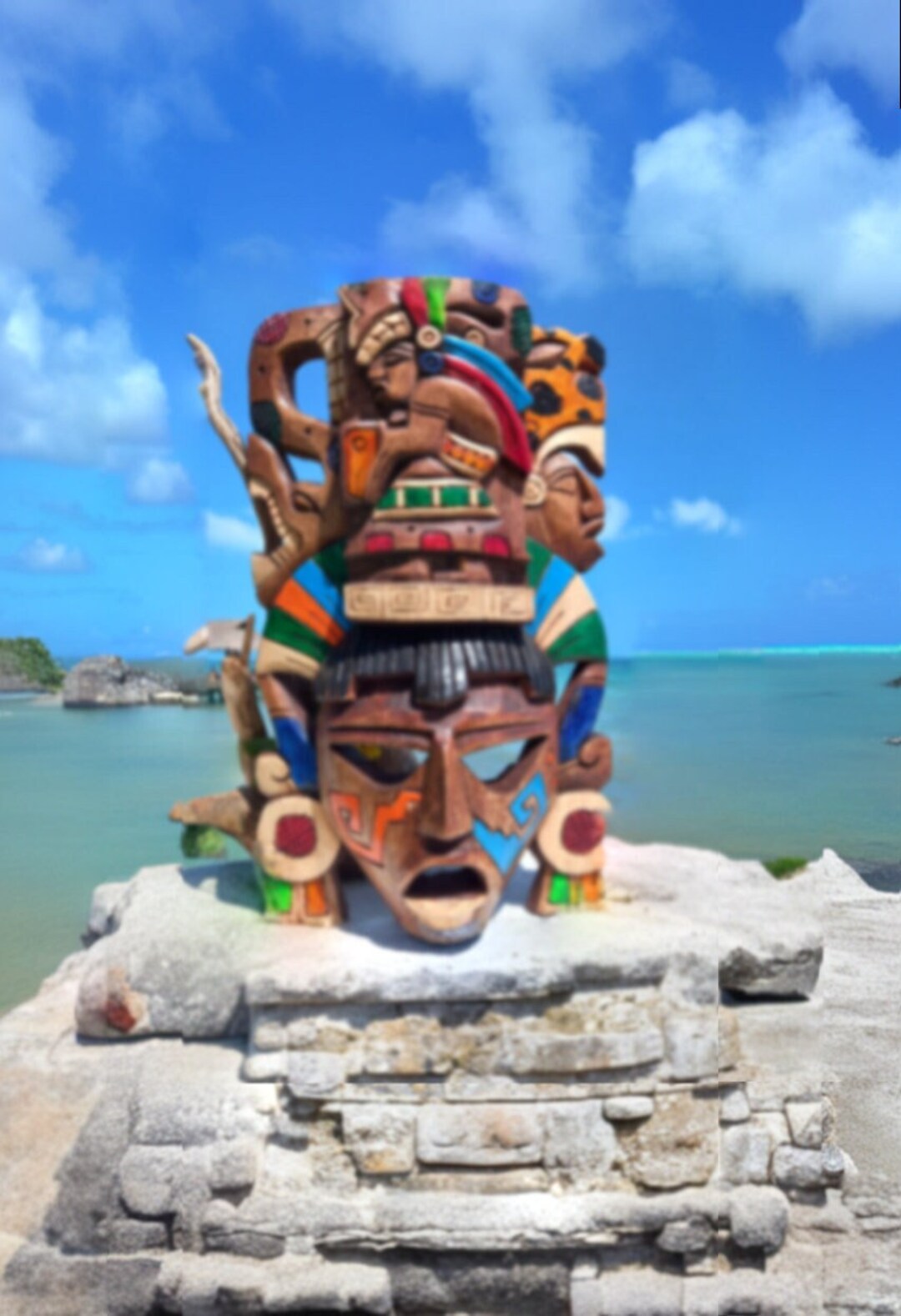 Wooden Mask ixchel Mexican Decor 16-inch - Etsy